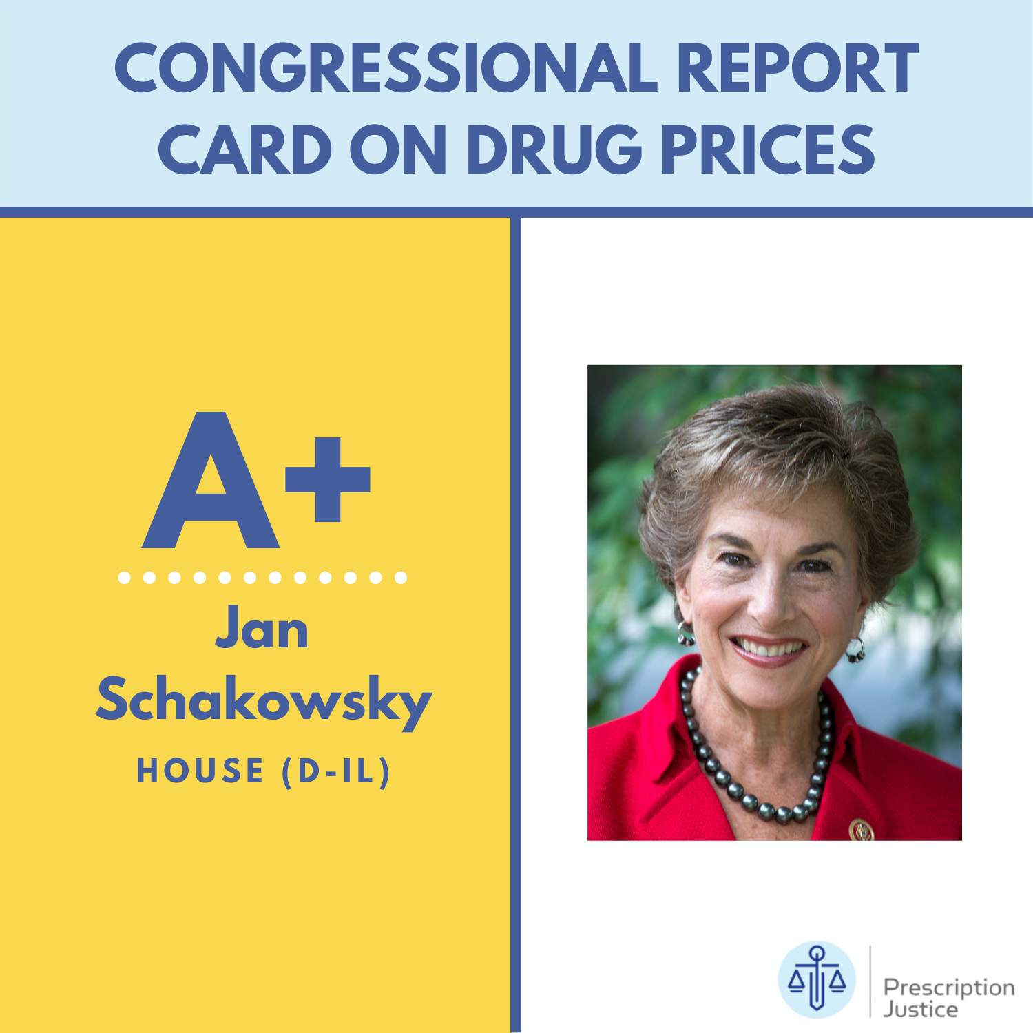 Rep. Schakowsky (D-IL) Gets an A+ on Drug Prices in Congressional ...